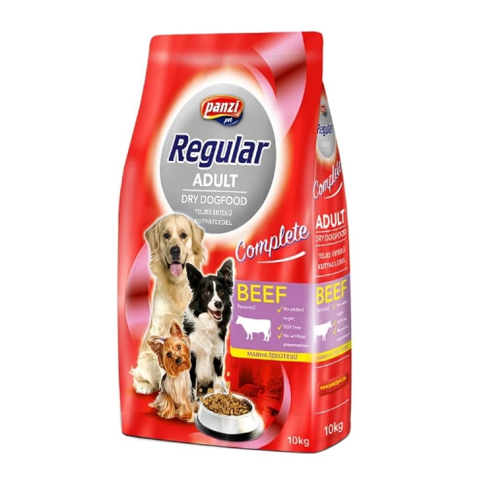 Panzi Regular Beef Adult (marha) száraztáp – Felnőtt kutyák részére (10kg)